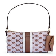 Michael Kors Original Sheila Medium Logo Handbag, Brown Satchel Purse, MK Pattern 35S3G6HS2B-847 ...