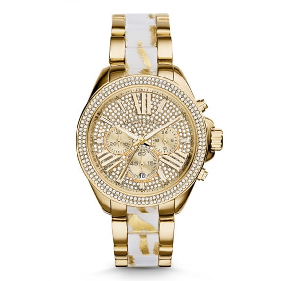 Michael Kors Women's Wren Chronograph Two-Tone Stainless Steel Watch ...