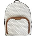 Michael Kors Large Womens Jaycee Logo Bookbag Backpack, Vanilla ...