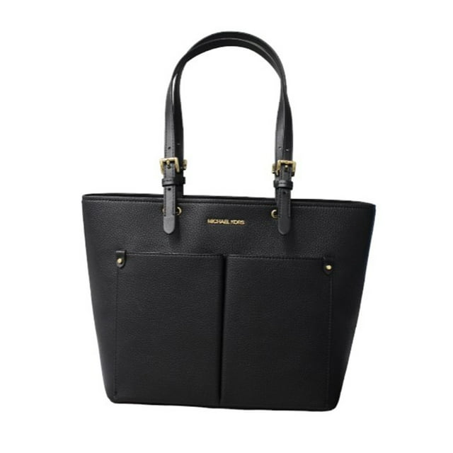 Michael Kors Signature Jet Set Black Double Pocket Tote Bag - Walmart.com