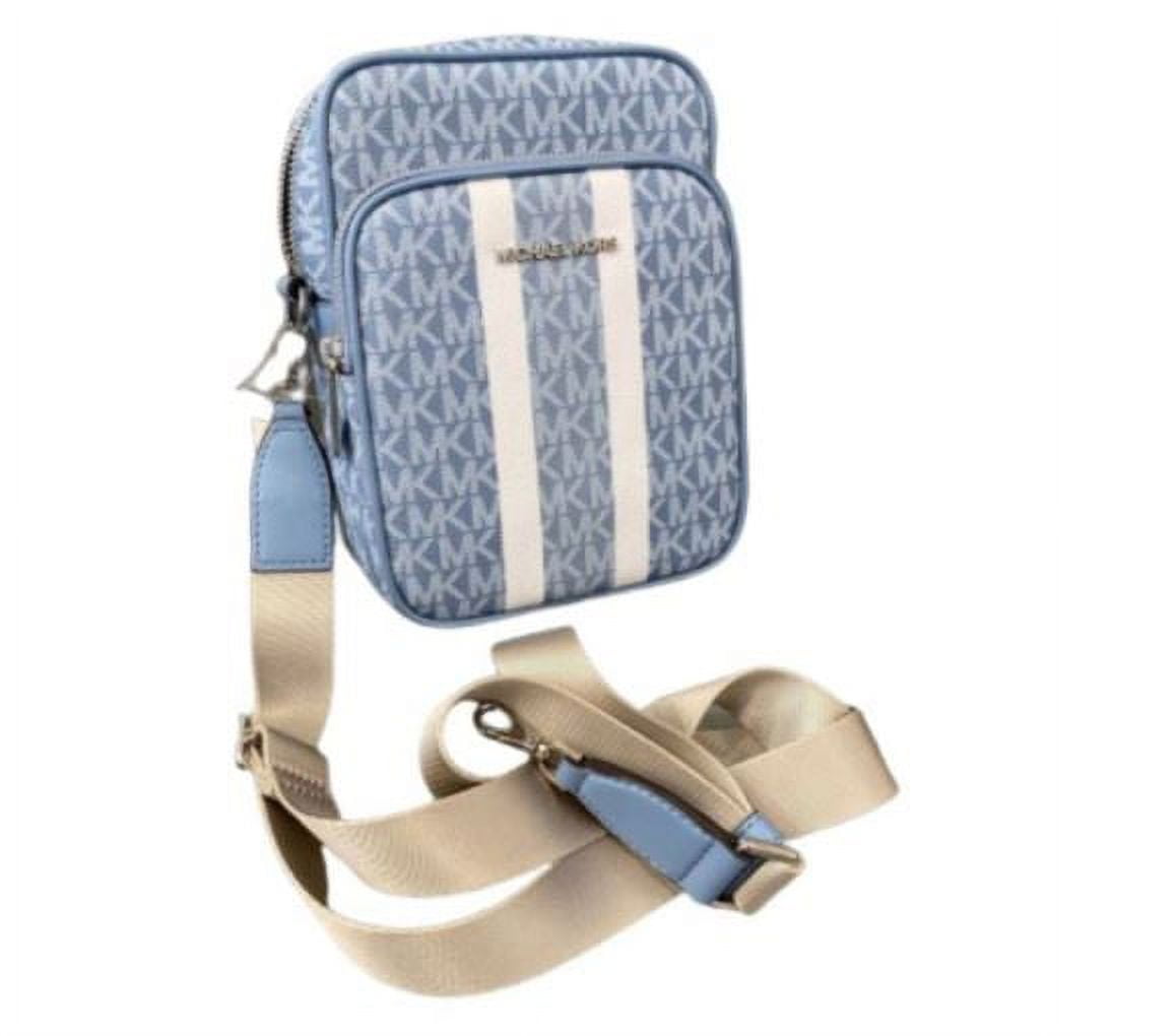 Michael Kors Womens Medium Crossbody Bag Chambray Multi MK Signature ...