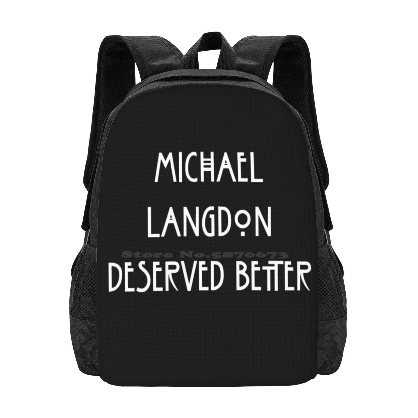 Michael Langdon Backpack For Student Laptop Travel Bag Michael Langdon ...