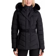 Michael Michael Kors Women's Chocolate Brown 3/4 Down Puffer Coat with Hood (S) - Walmart.com