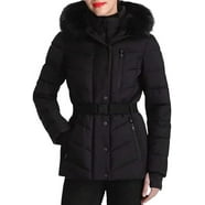 Michael Michael Kors Women's Chocolate Brown 3/4 Down Puffer Coat with Hood (S) - Walmart.com