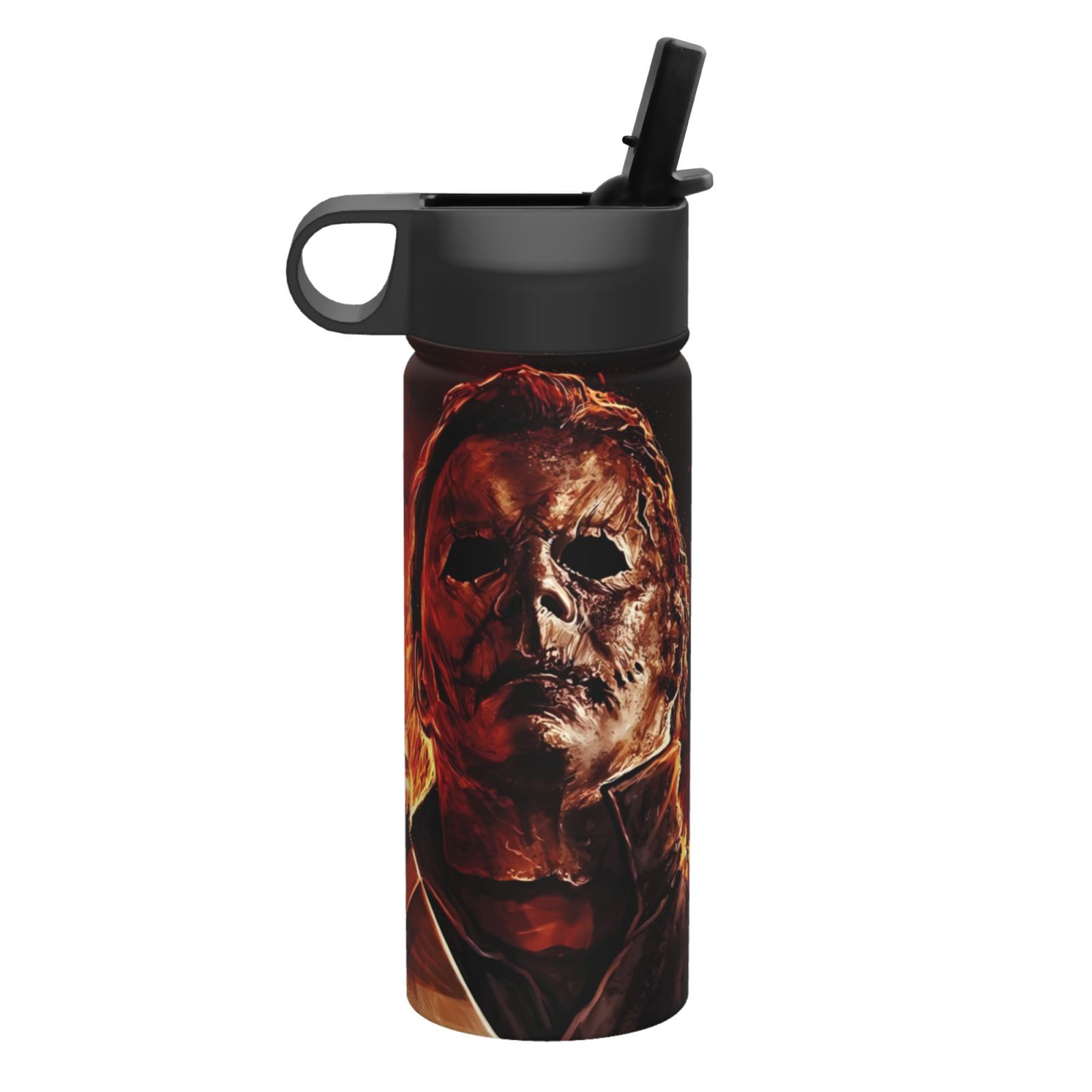 Michael Myers 18oz Stainless Steel Insulated Water Bottle With Straw ...