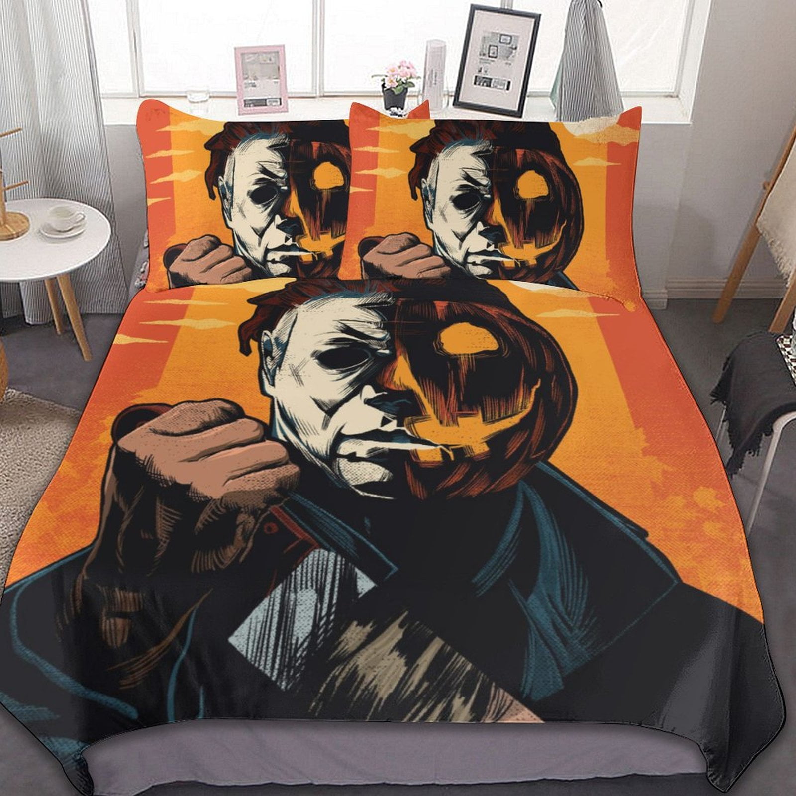 Michael Myers 3 Piece Bedding Sets Decor Comforter Sets With One Duvet ...