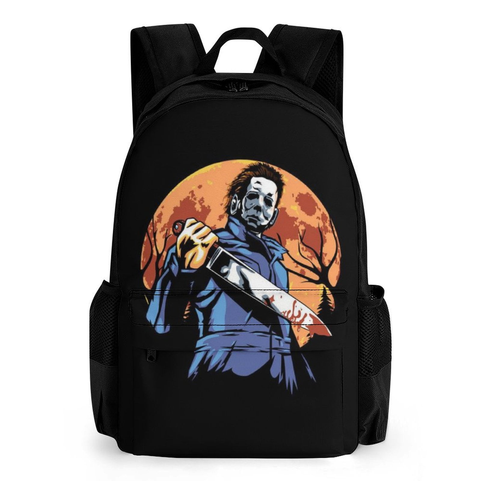 Michael Myers Art Backpack Laptop Bag Large Capacity Multipurpose ...