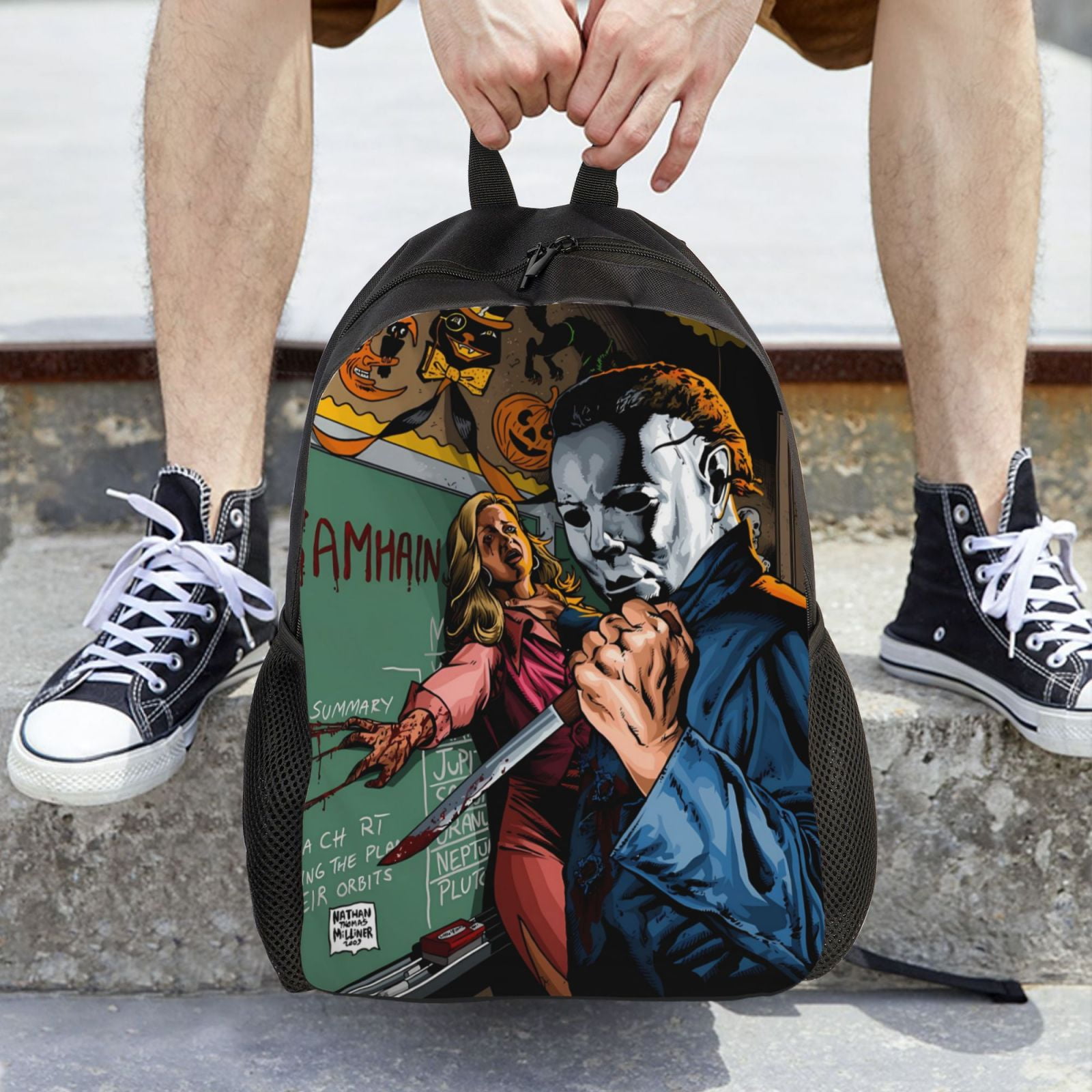 Michael Myers Backpack Basics Backpack for School, Study, Travel ...
