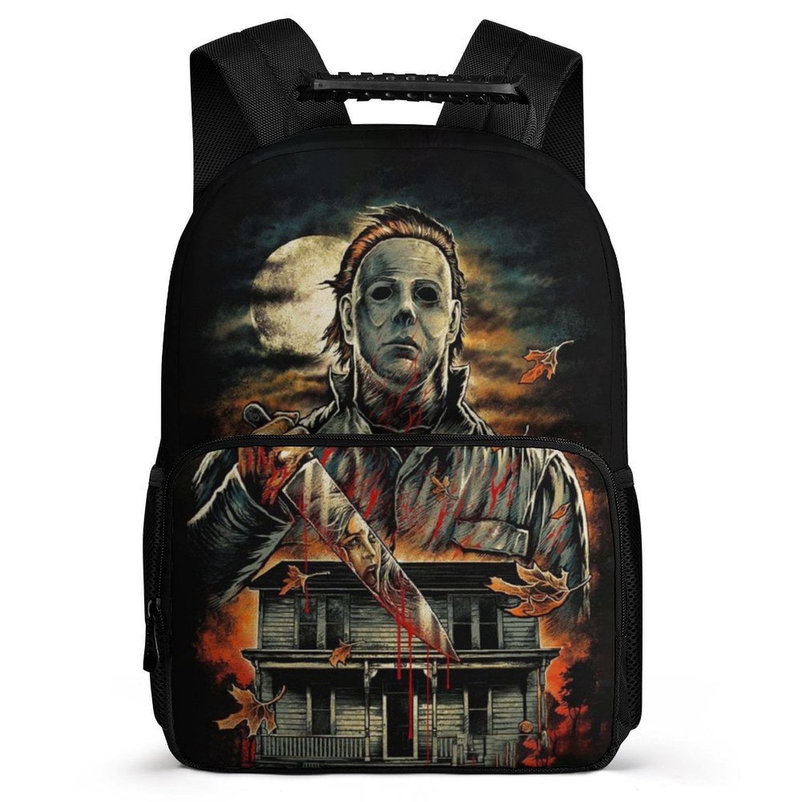 Michael Myers Backpack with Pocket for Travel Daily Use Cartoon ...