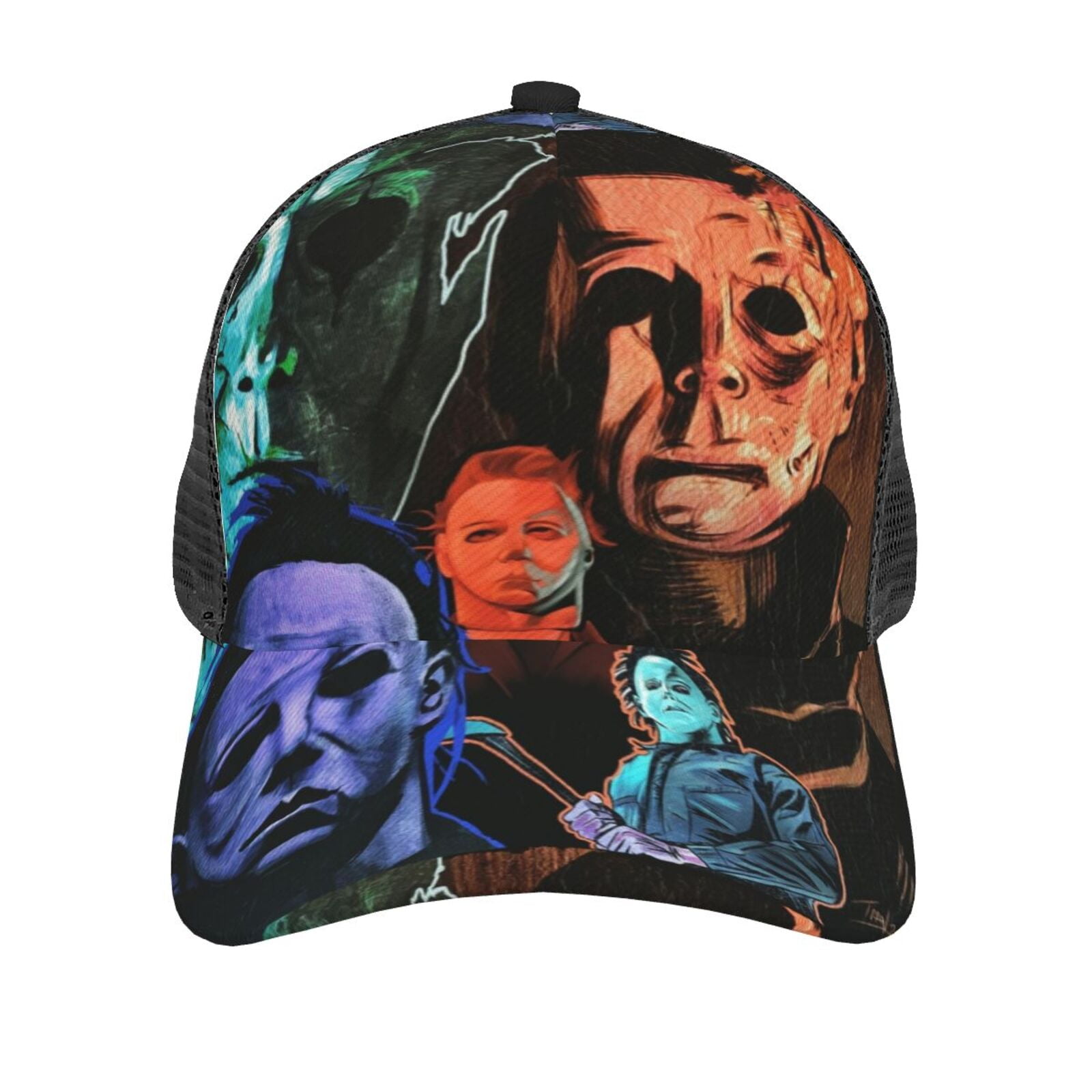 Michael Myers Baseball Caps Casual Fishing Sun Hat Mesh Back Adjustable ...