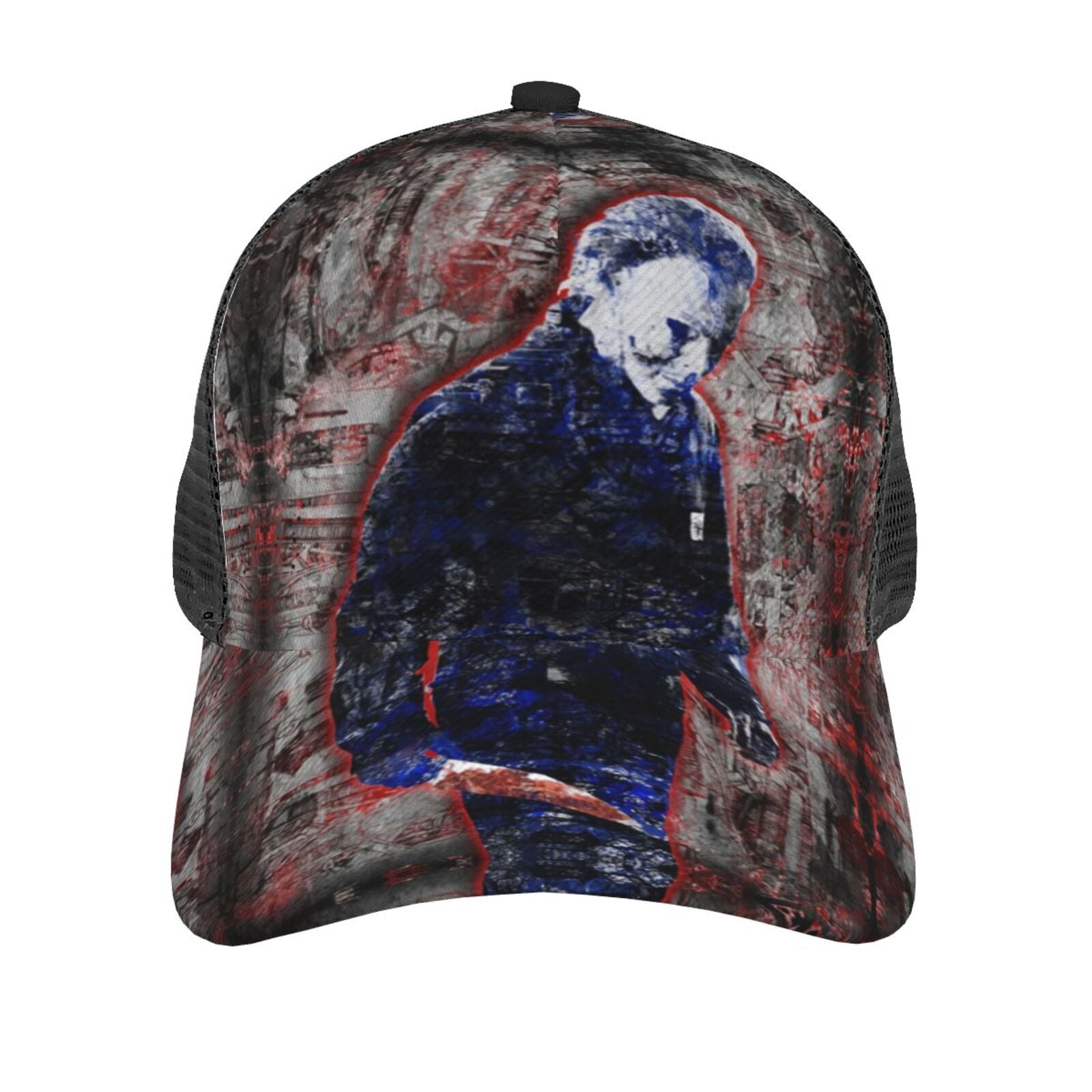 Michael Myers Baseball Caps Casual Fishing Sun Hat Mesh Back Adjustable ...