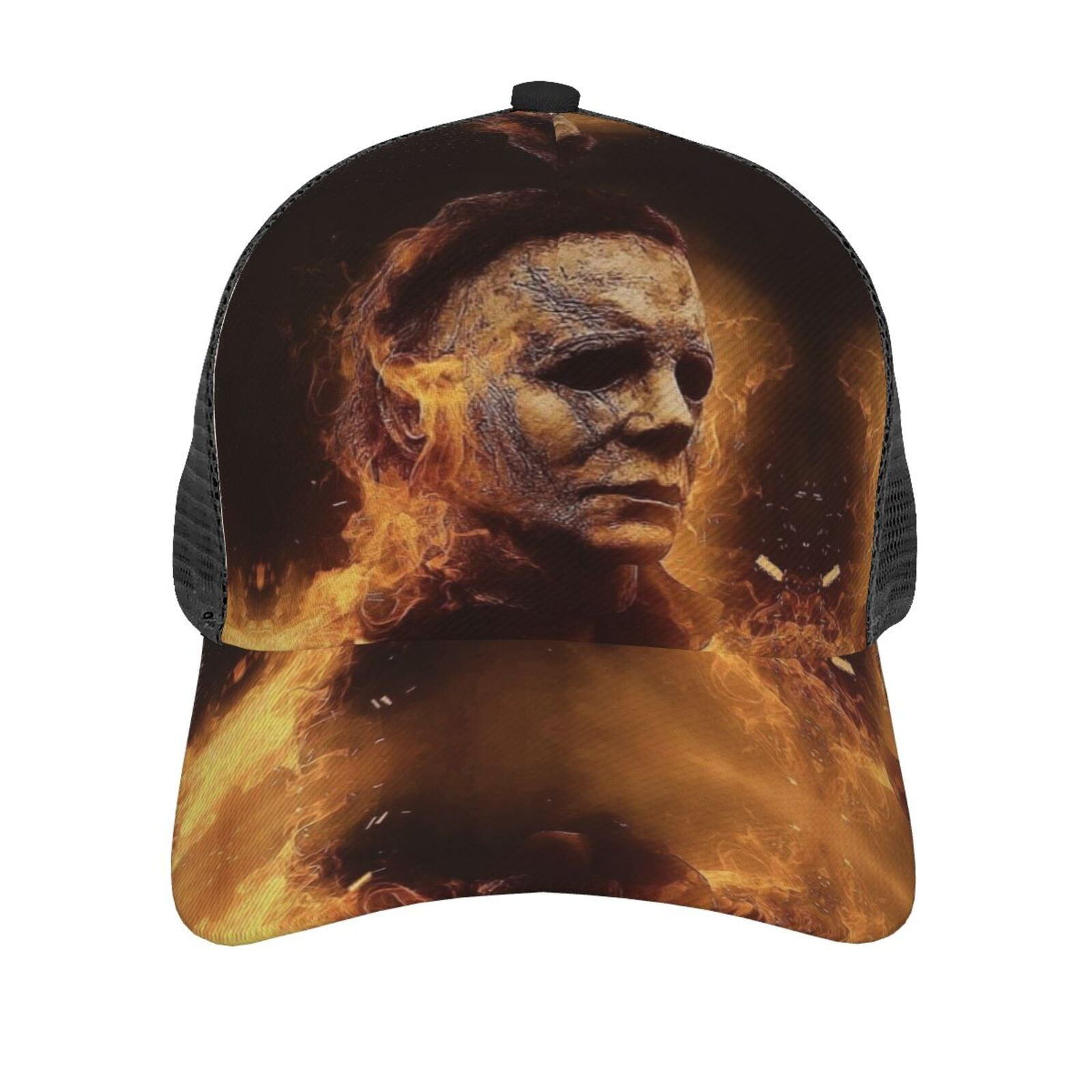 Michael Myers Baseball Caps Casual Fishing Sun Hat Mesh Back Adjustable ...