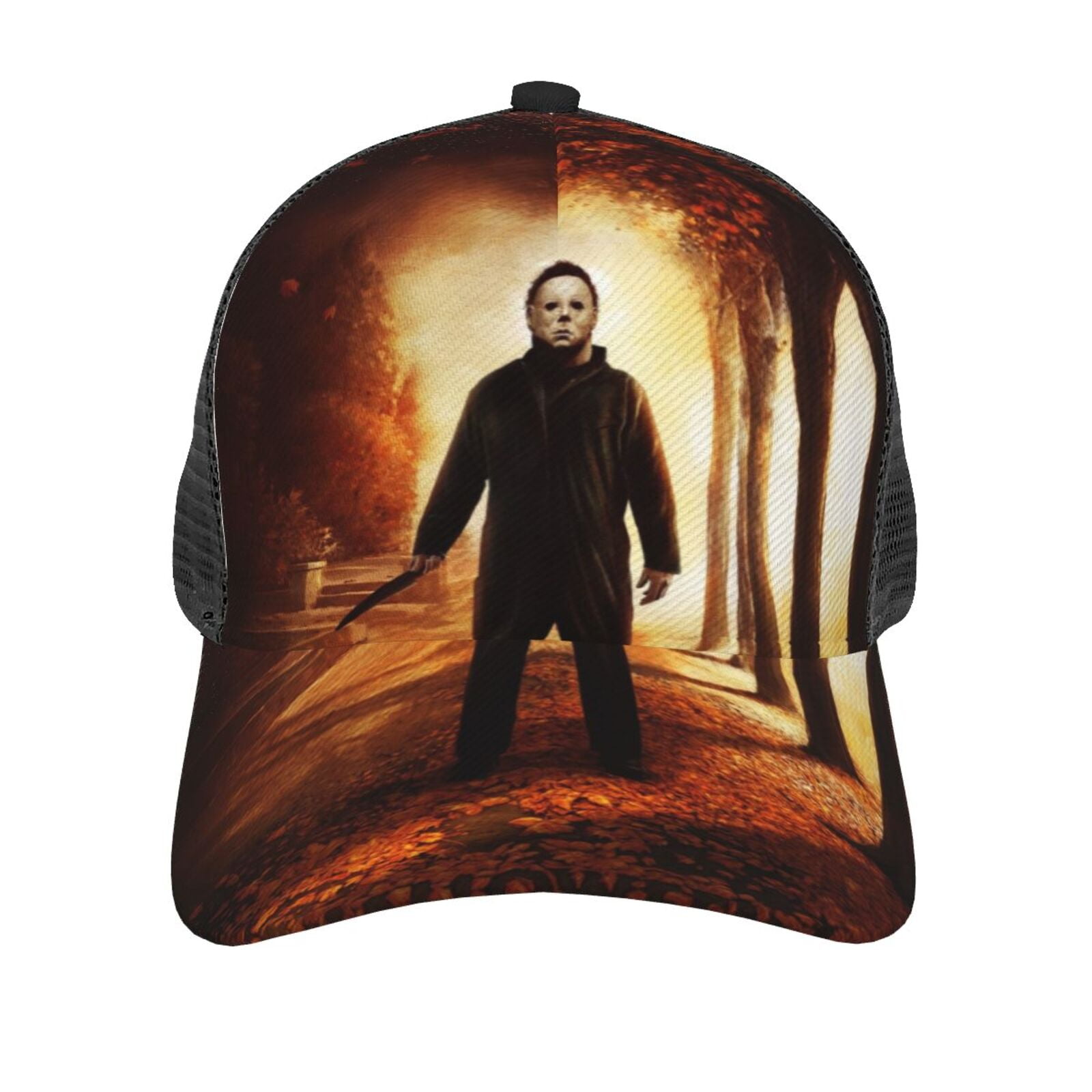 Michael Myers Baseball Caps Casual Fishing Sun Hat Mesh Back Adjustable ...