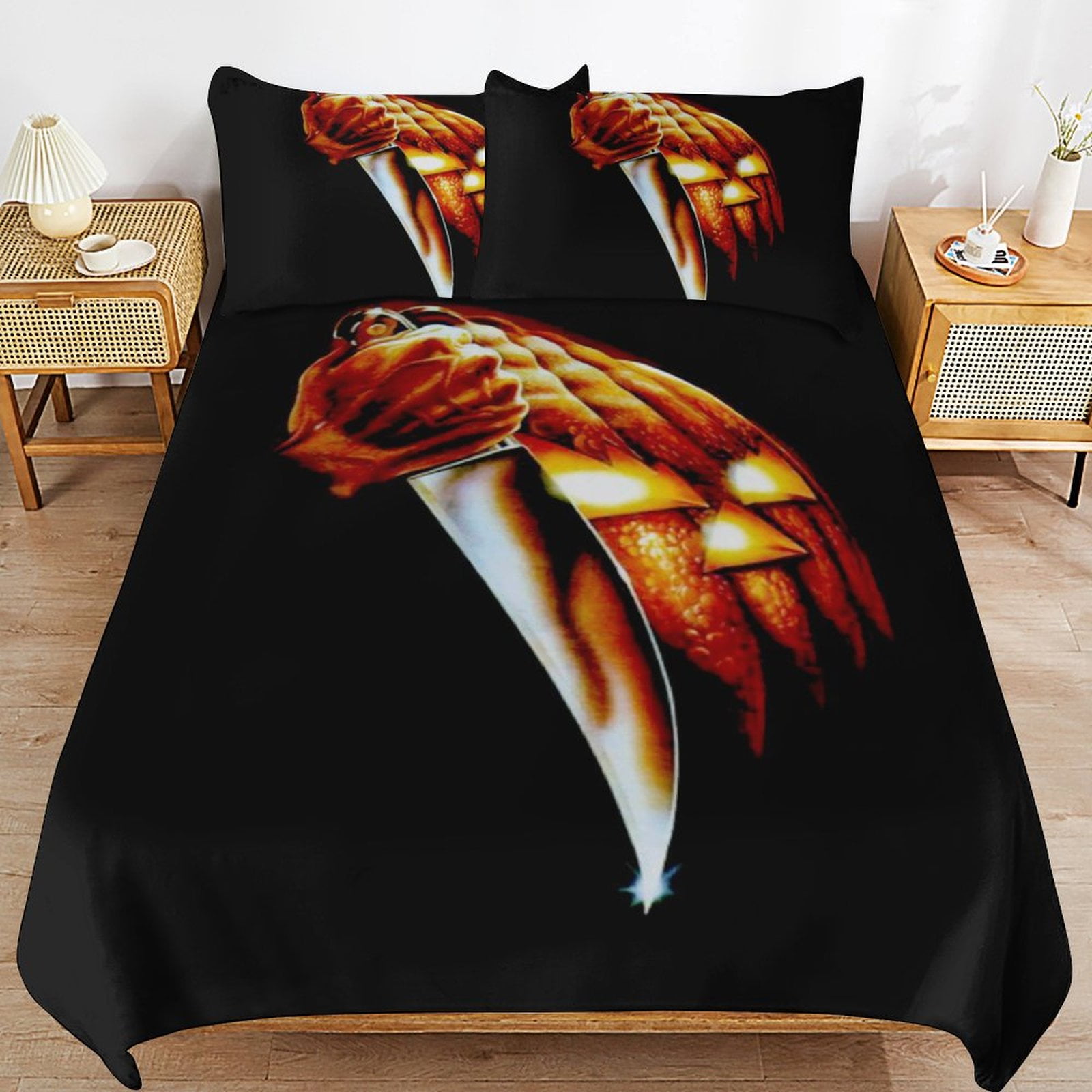 Michael Myers Bedding Set Anime Bedding Set Cartoon Duvet Cover Set ...