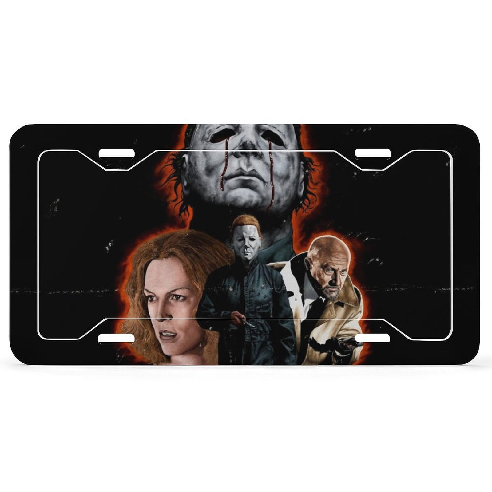 Michael Myers Characters License Plate Covers Frames Aluminum Auto ...