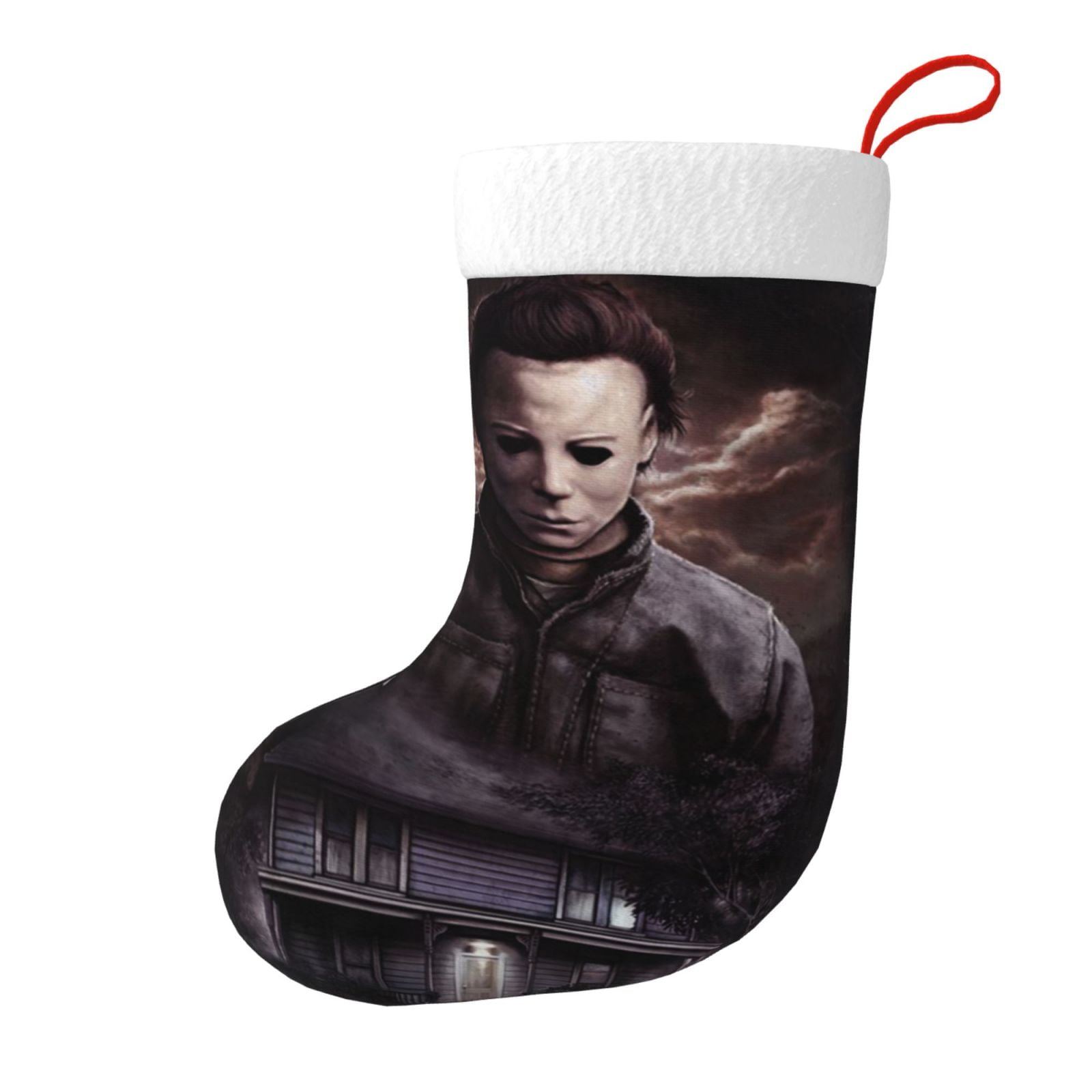 Michael Myers Christmas Stocking Xmas Candy Gift Bag Fireplace Hanging ...