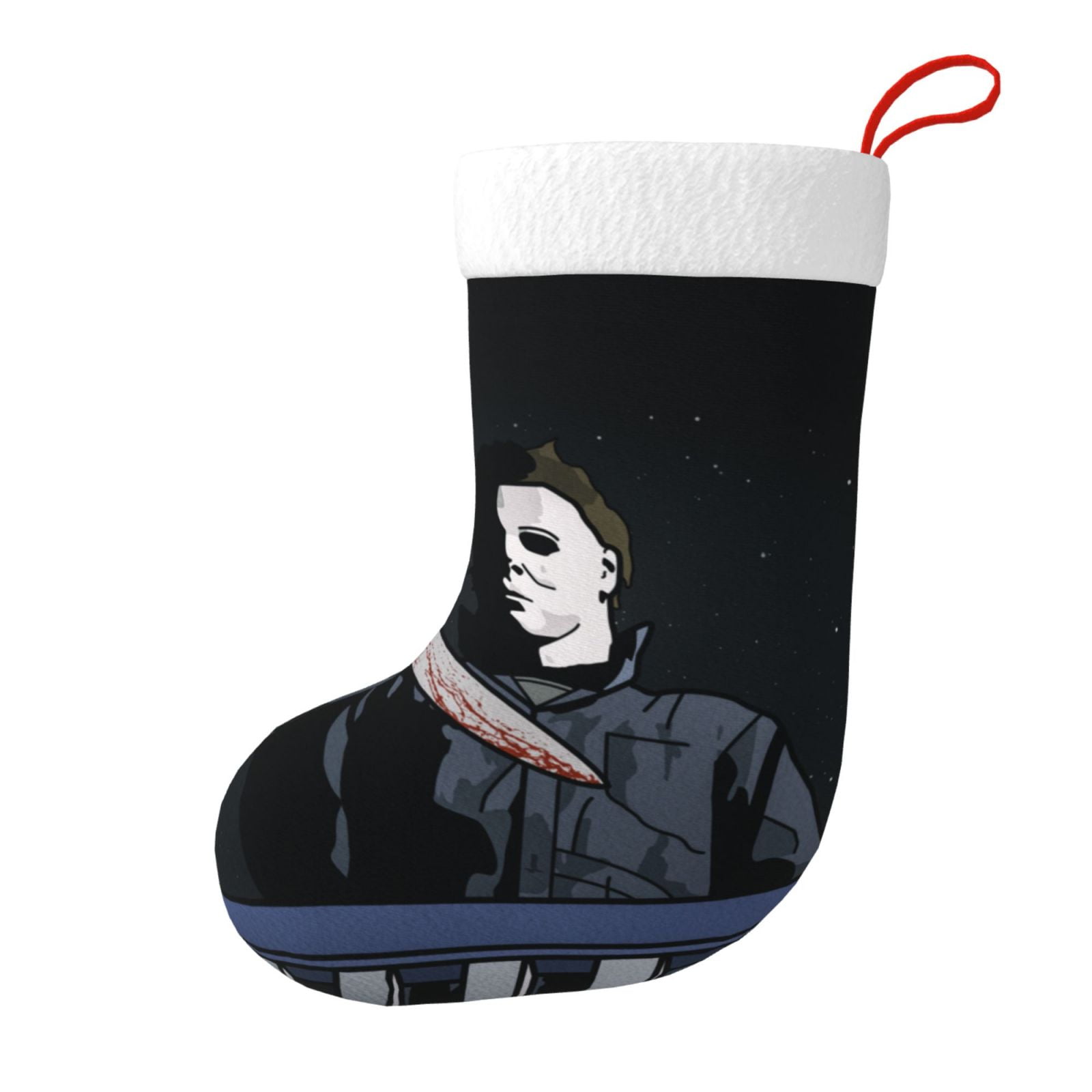 Michael Myers Christmas Stocking Xmas Candy Gift Bag Fireplace Hanging ...