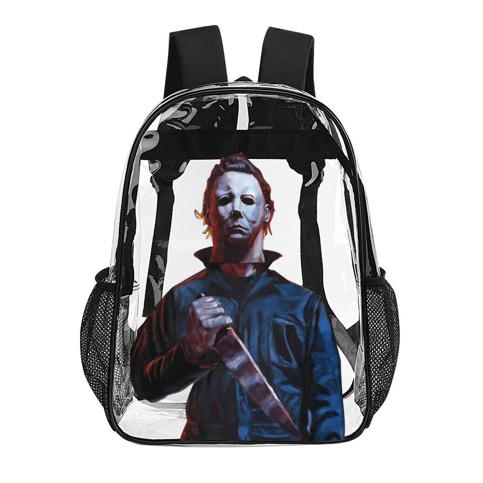 Michael Myers Clear Backpac Clear Bag PVC Transparent Backpac See ...