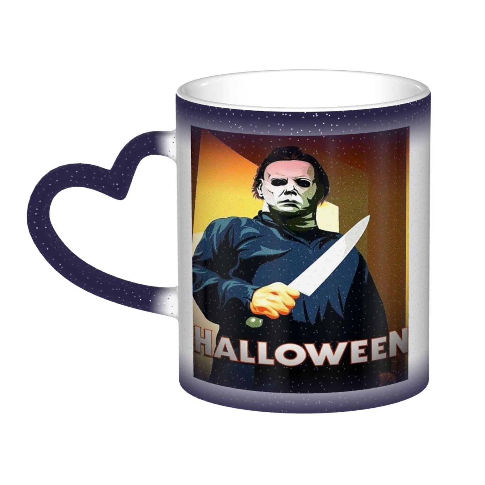 Michael Myers Color Changing Mug Heat Sensitive Magic Funny Art Coffee ...
