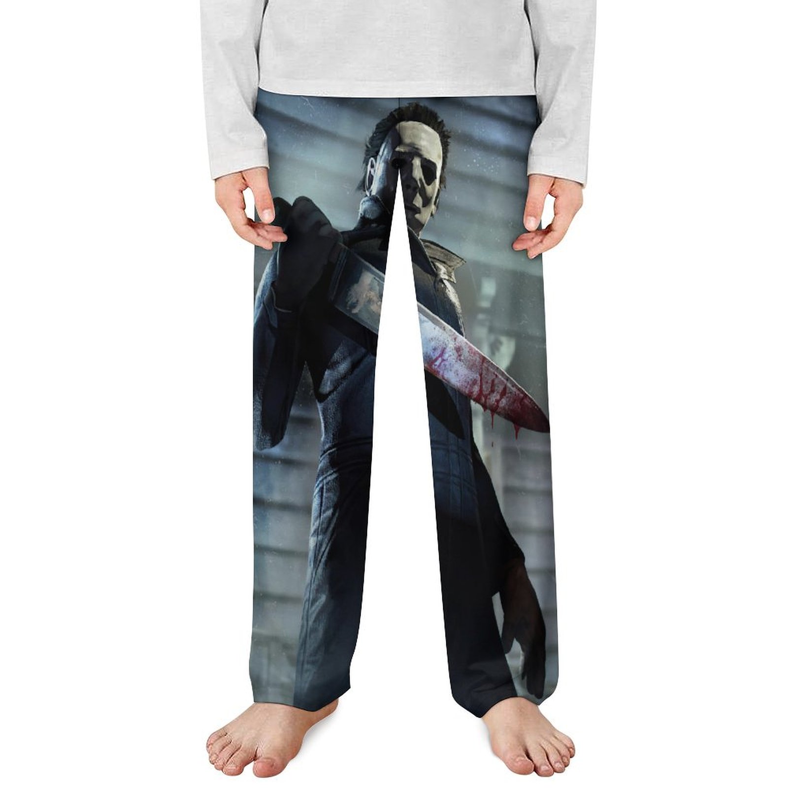 Michael Myers Comfy Pajamas For Kids Cozy Lounge Straight Leg Home ...