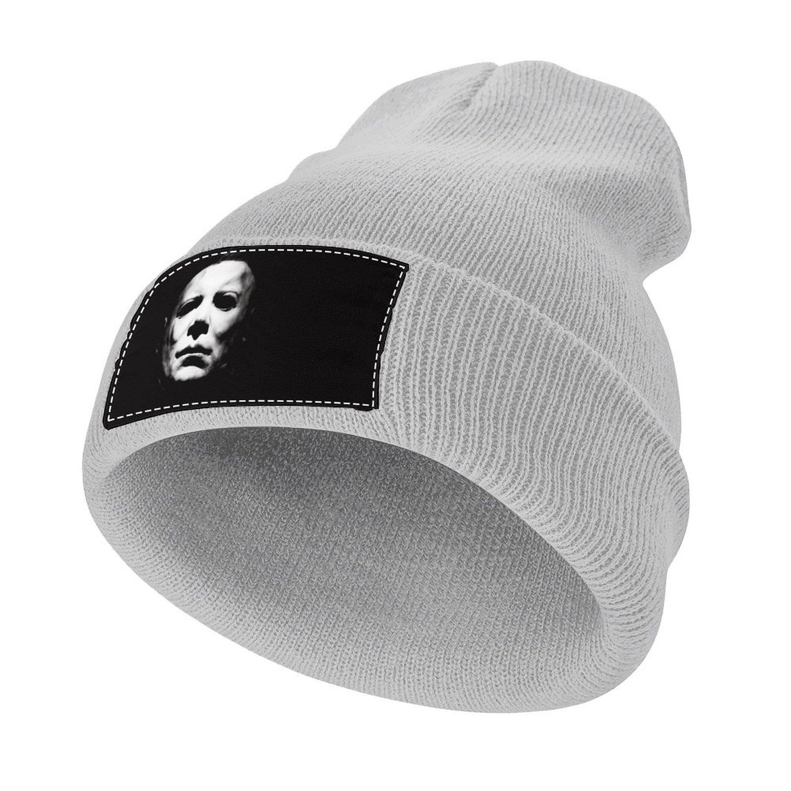 Michael Myers Face Stretchable Knitted Beanie Hat Daily Winter Thermal ...