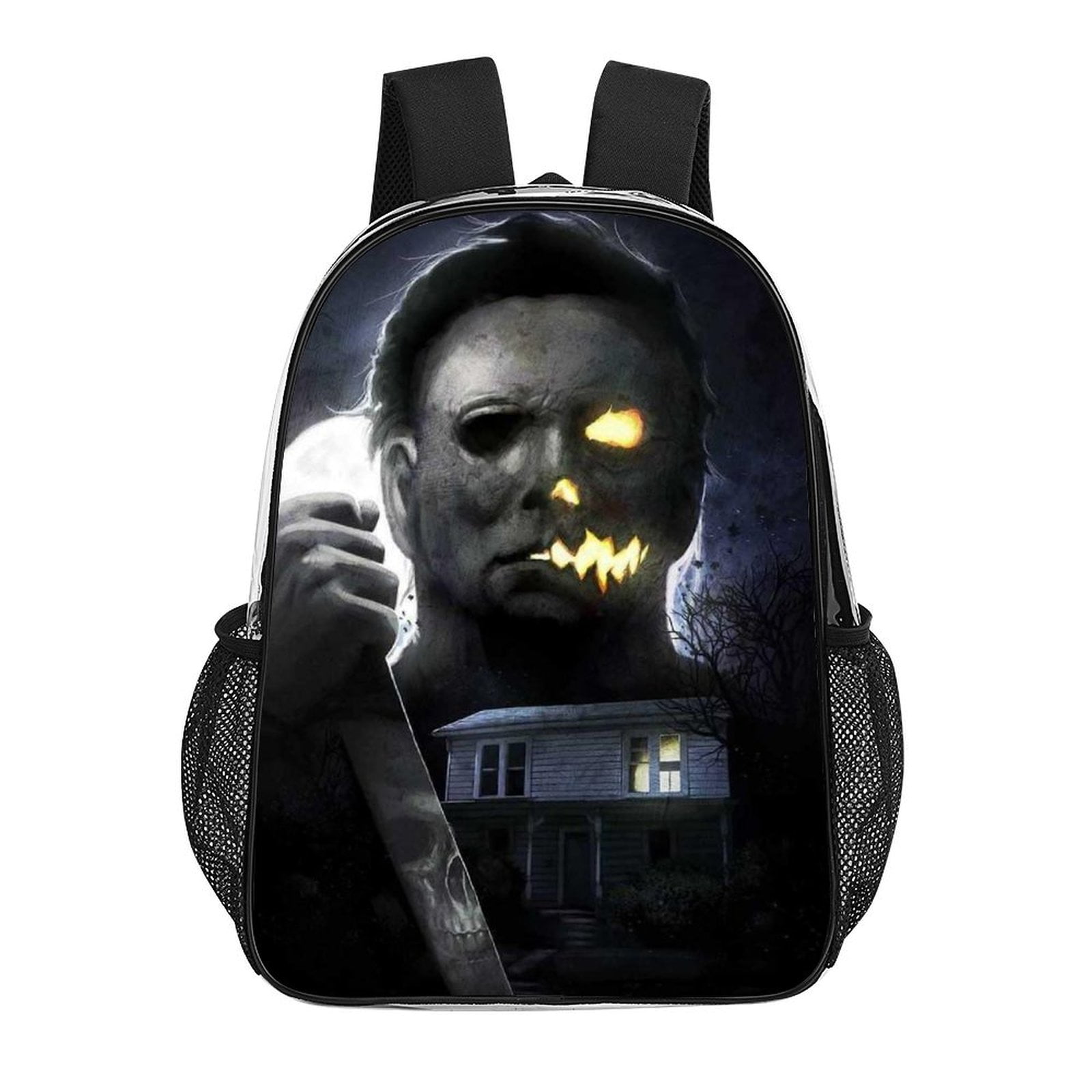 Michael Myers Fire Clear Backpack Laptop Daypack School Bookbag Large ...