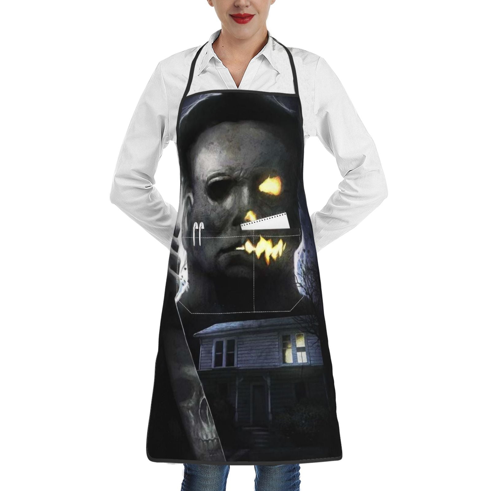 Michael Myers Fire Waterproof Apron Home Decor Kitchen Fashion Apron ...