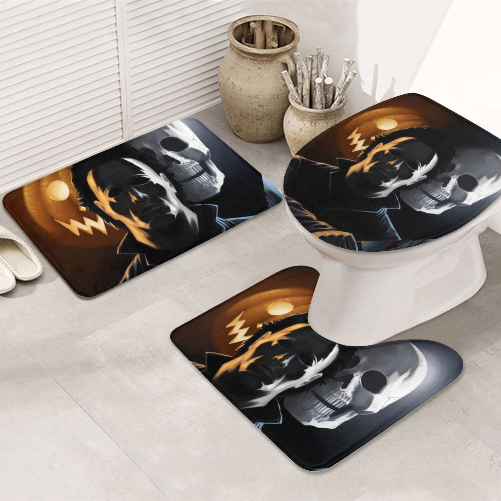 Michael Myers Halloween 3 Piece Bathroom Rug Set, Bath Mats Set With U ...
