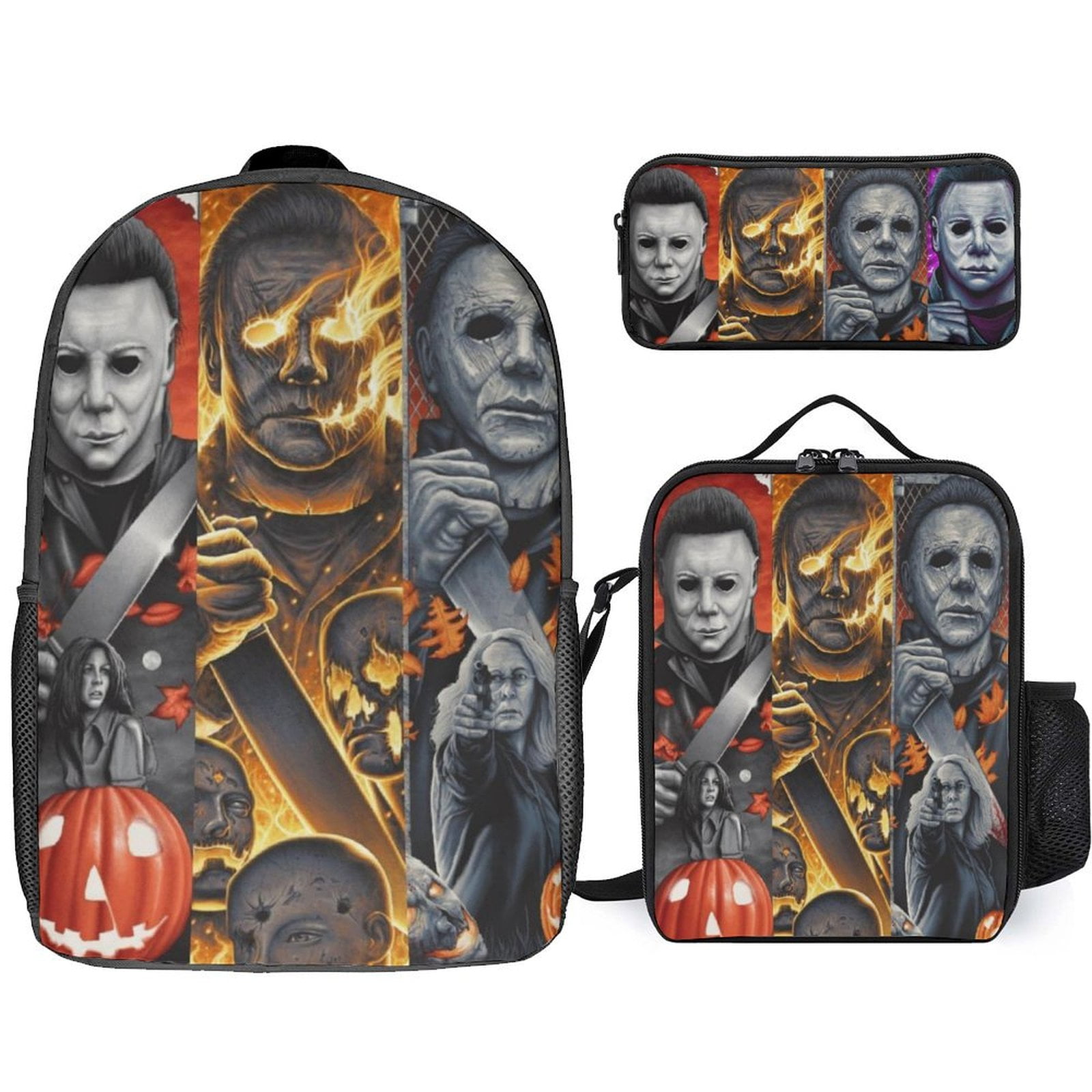 Michael Myers Halloween 3 Piece Set School Bag Set Daypack Backpack ...