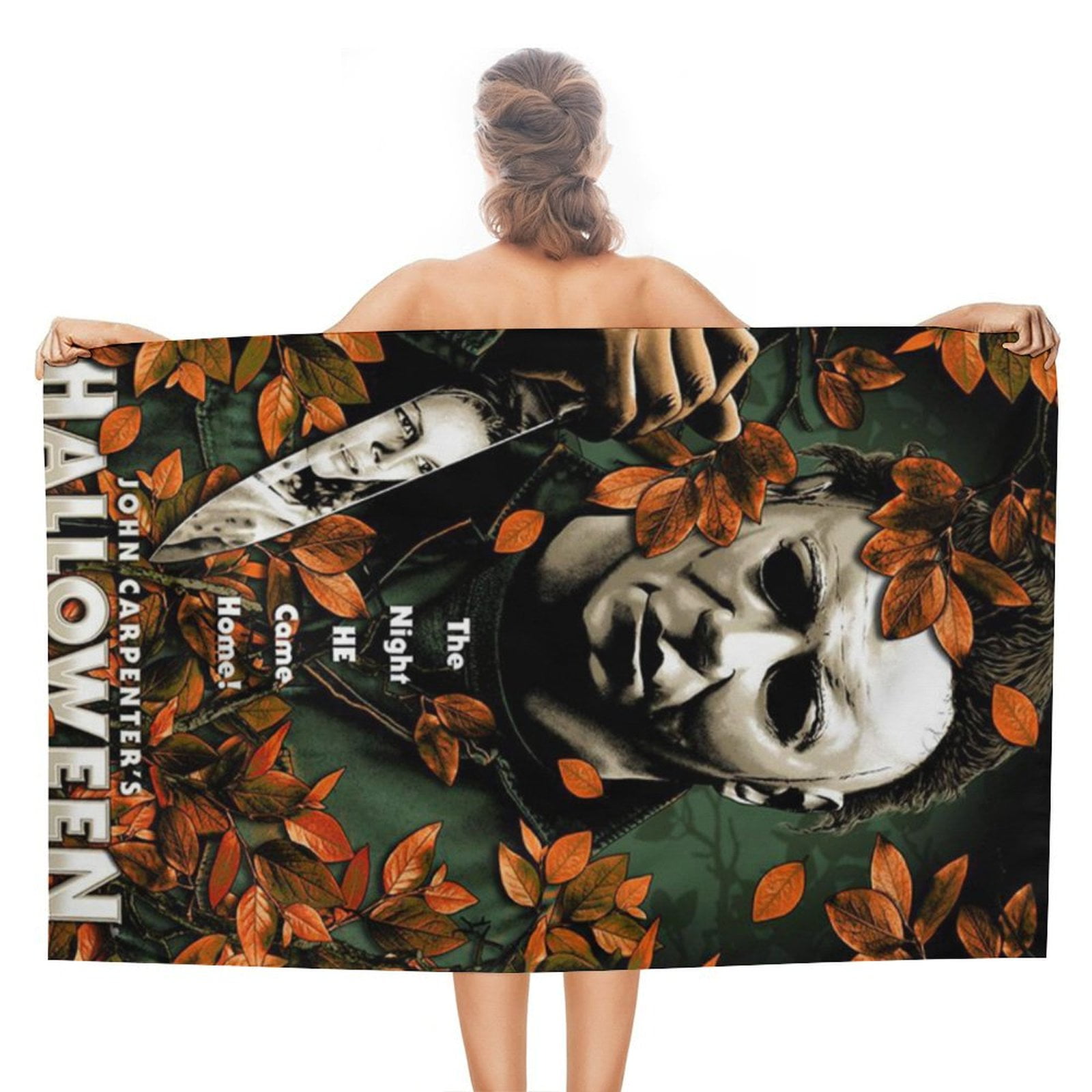 Michael Myers Halloween Bath Throw Towel Quick Dry Towel for Swimmers ...
