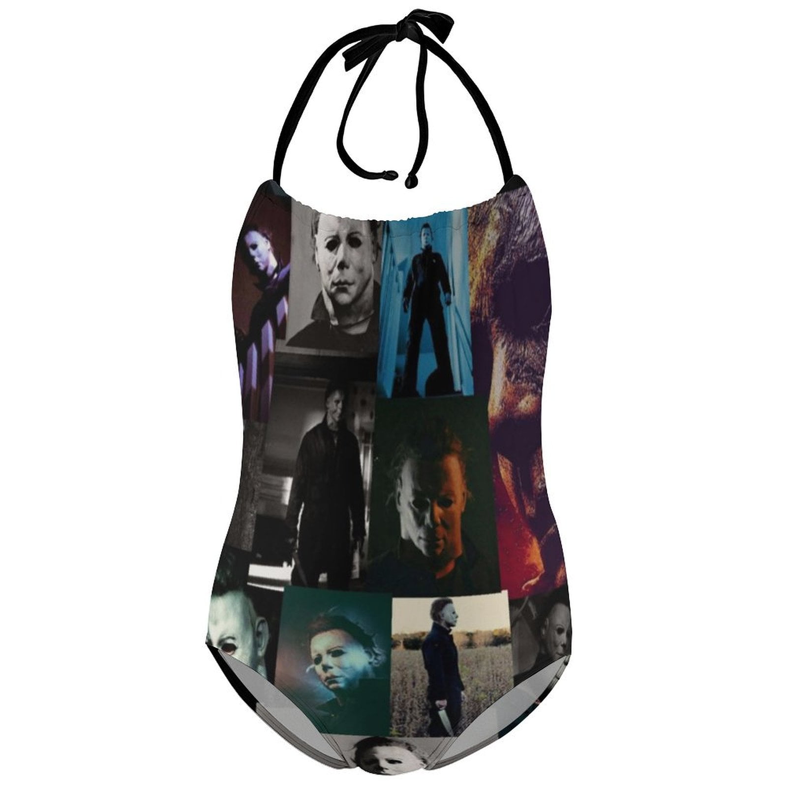 Michael Myers Halloween Girls One Piece Swimsuit Quick Dry Swimwear ...