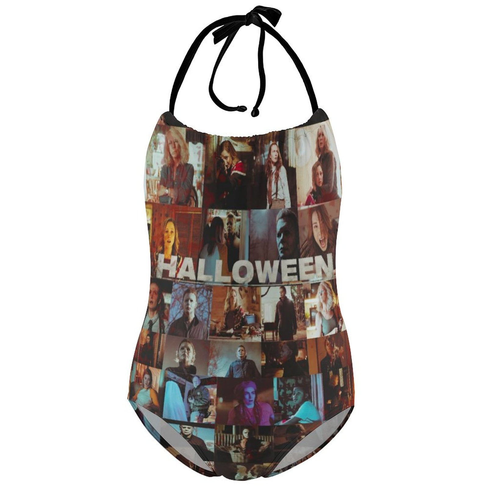 Michael Myers Halloween Girls One Piece Swimsuit Quick Dry Swimwear ...