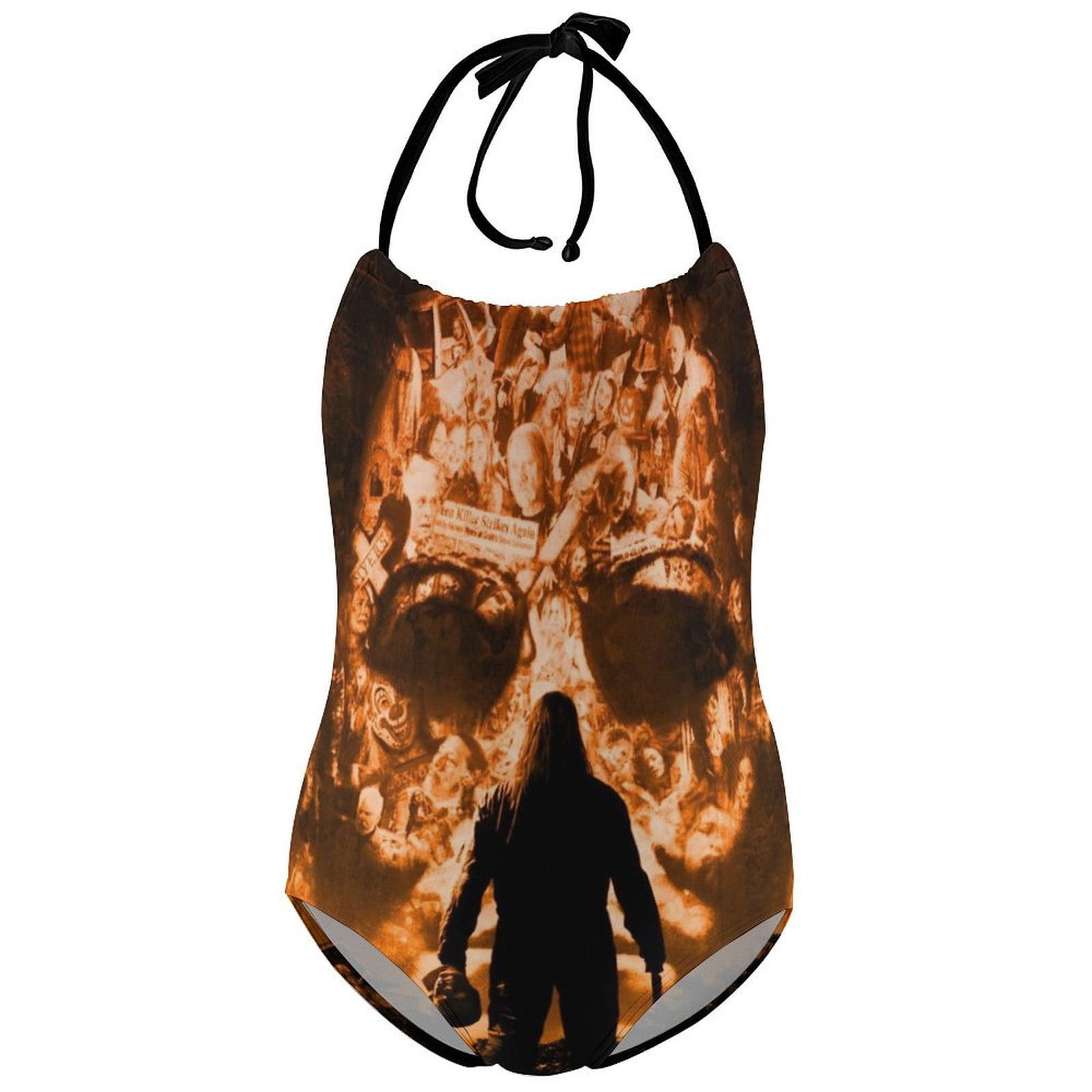 Michael Myers Halloween Girls One Piece Swimsuit Quick Dry Swimwear ...