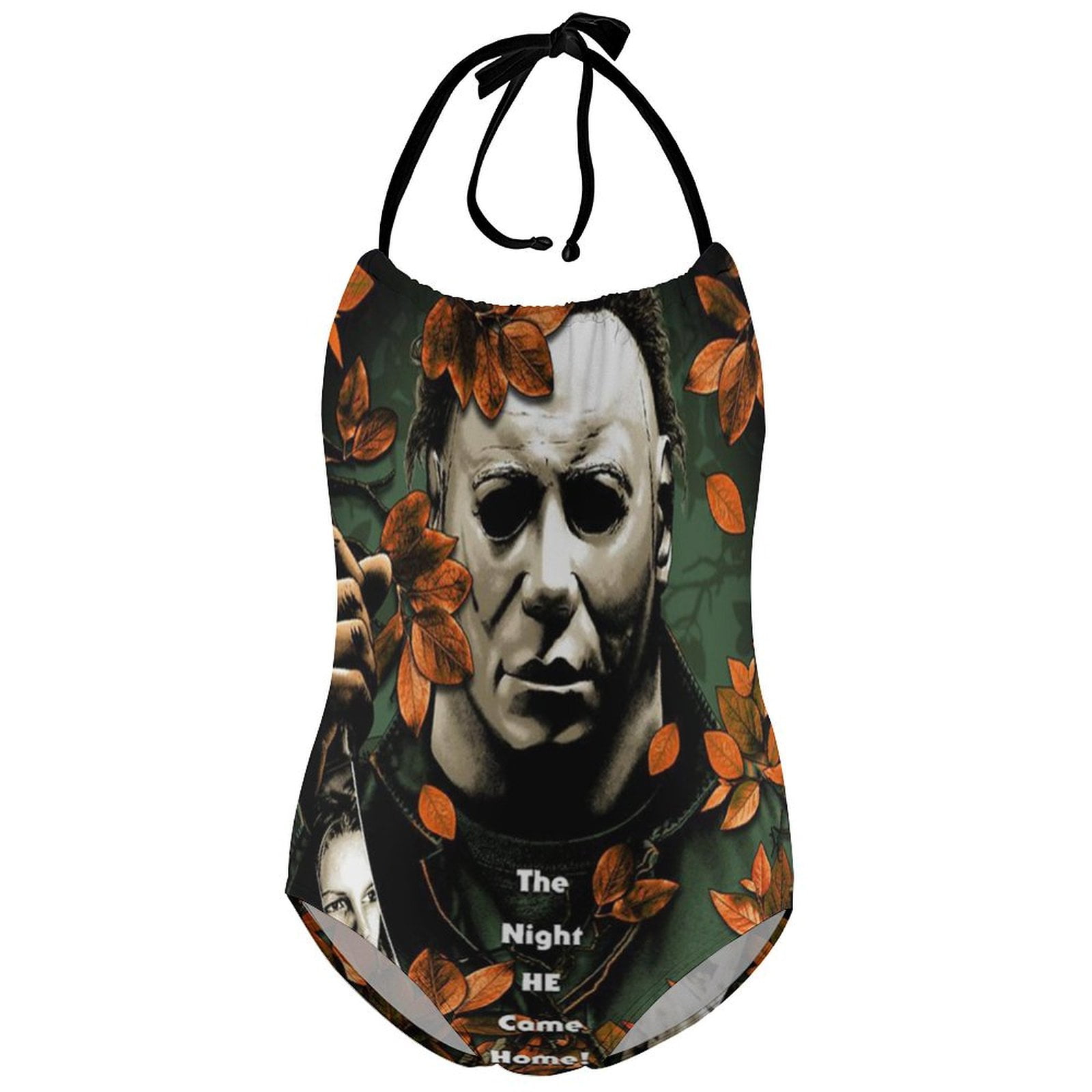 Michael Myers Halloween Girls One Piece Swimsuit Quick Dry Swimwear ...