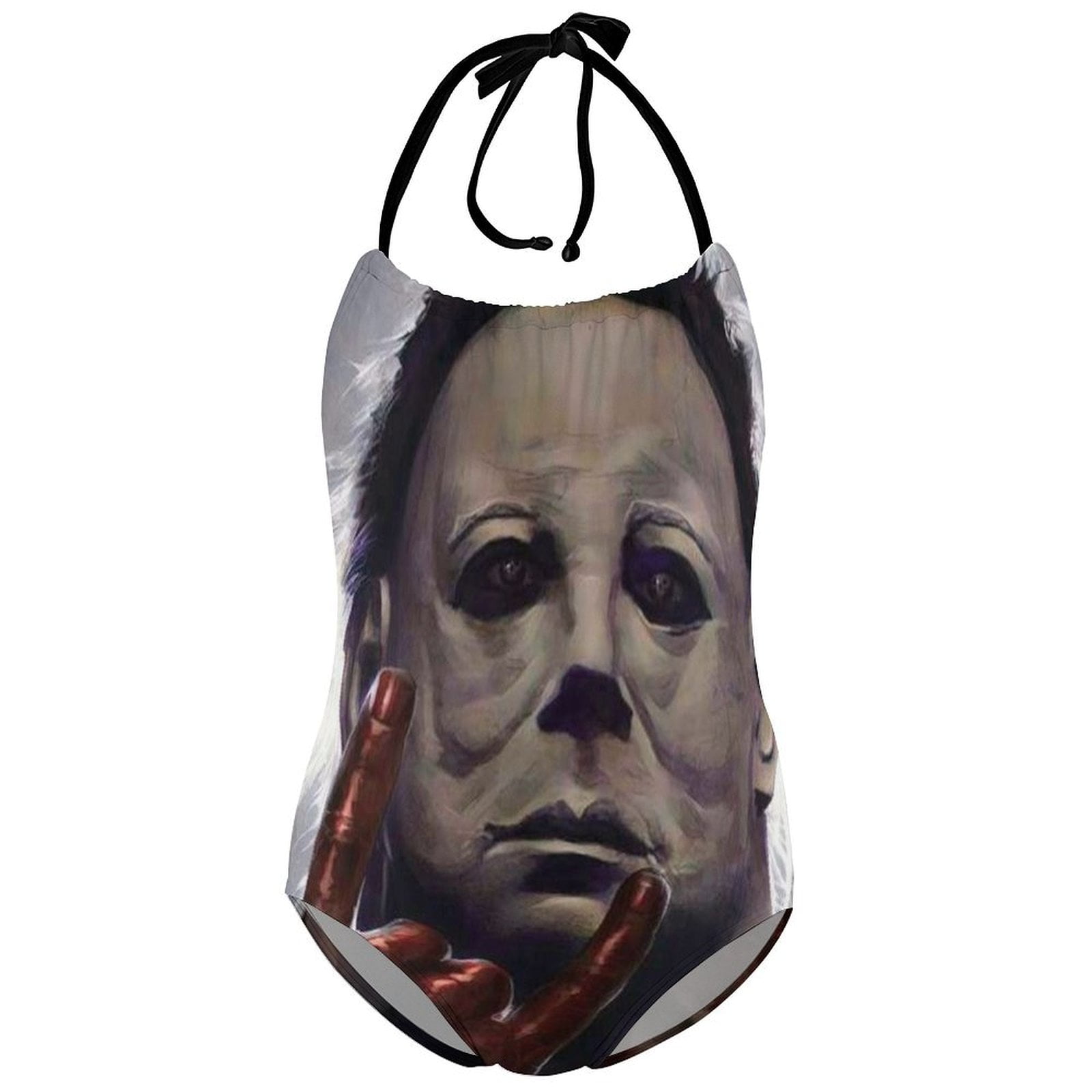 Michael Myers Halloween Girls One Piece Swimsuit Quick Dry Swimwear ...
