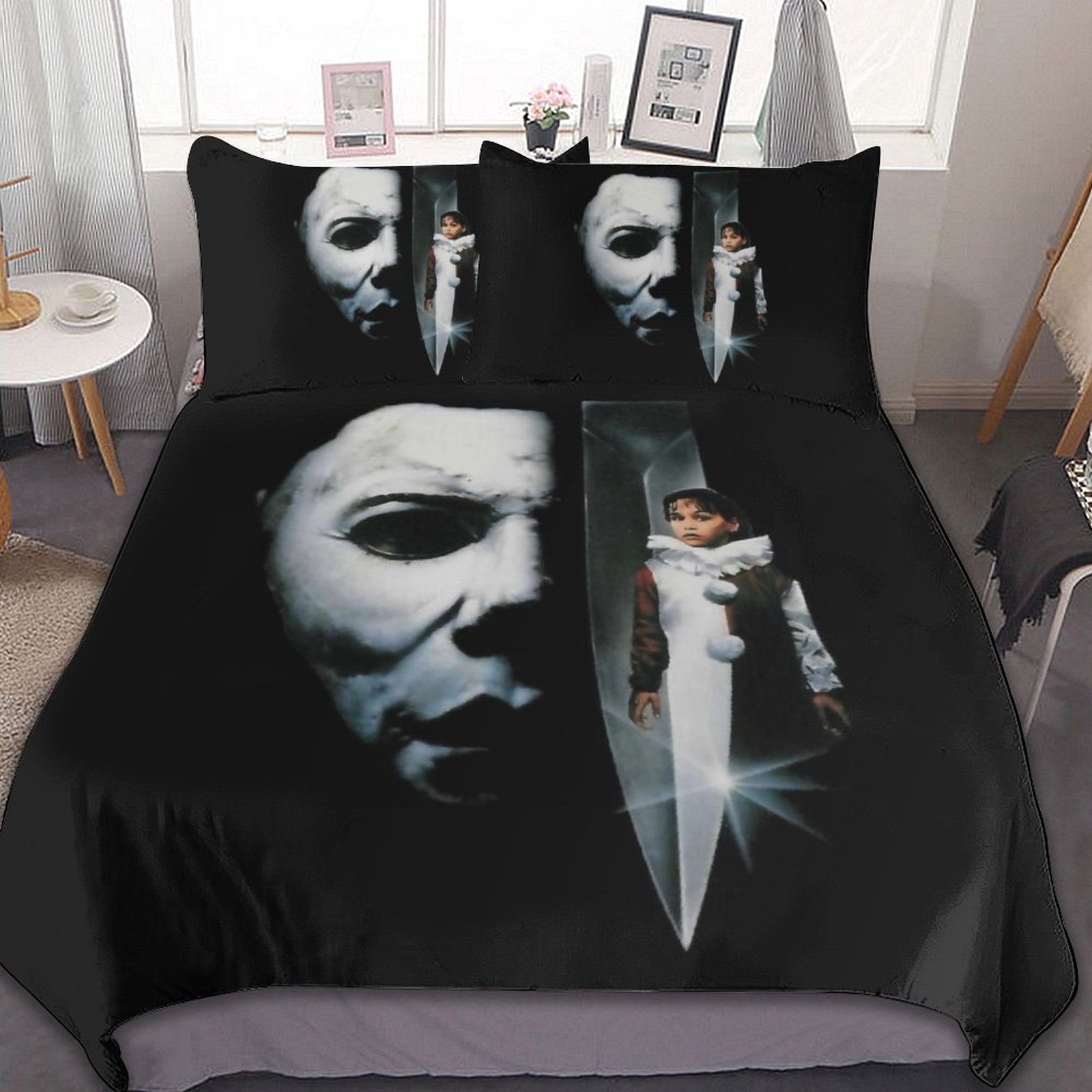 Michael Myers Halloween Horror 3 Piece Bedding Sets Decor Comforter ...
