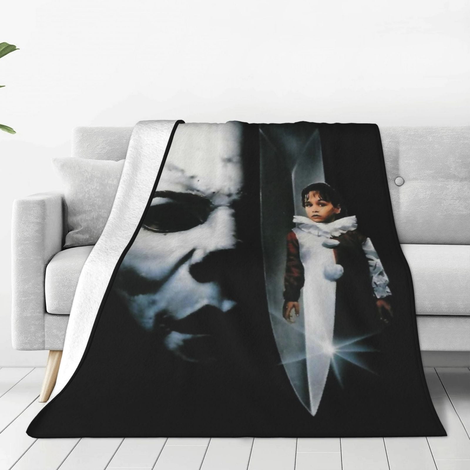 Michael Myers Halloween Horror Flannel Blanket Cozy Ultra-Soft Micro ...