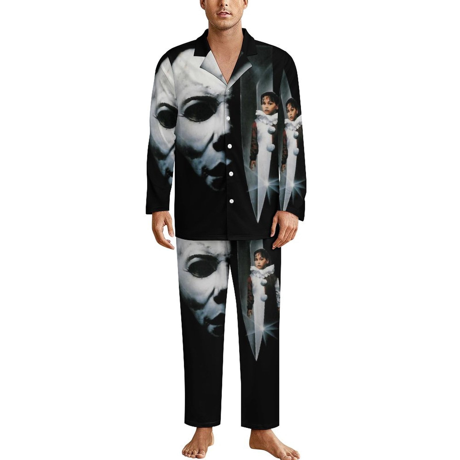 Michael Myers Halloween Horror Long Sleeved Pajama Set for Men ...