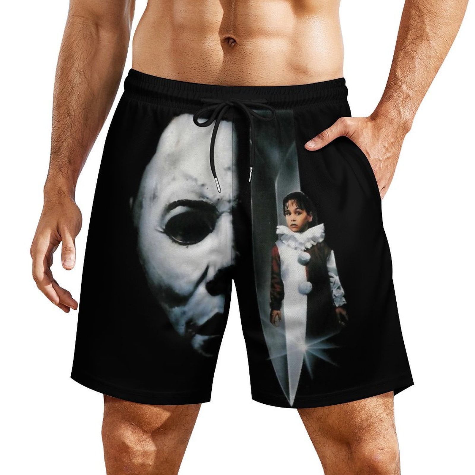 Michael Myers Halloween Horror Men's Board Shorts Swim Trunks Quick Dry ...