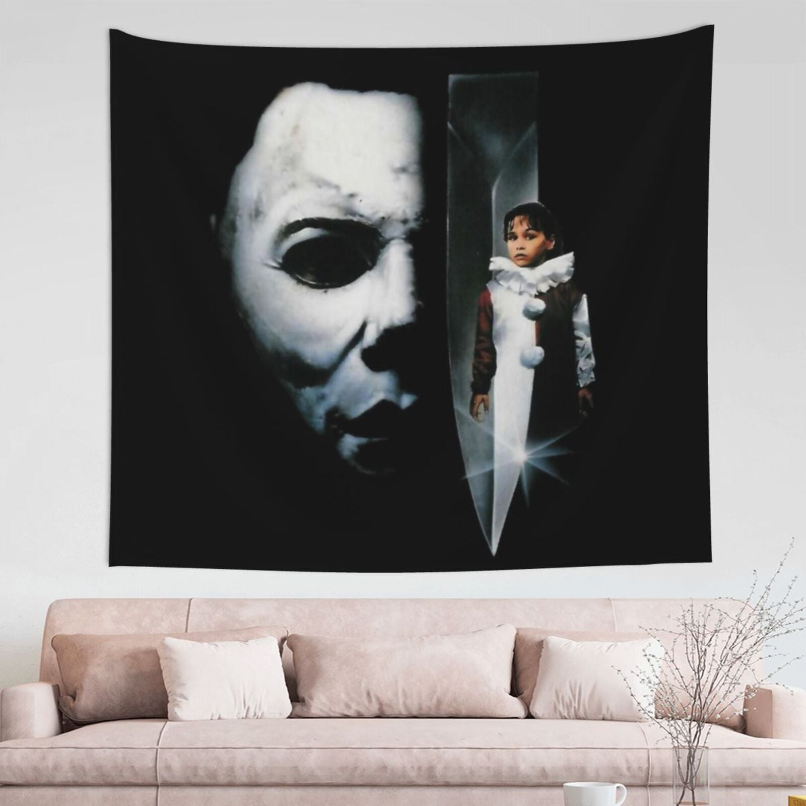 Michael Myers Halloween Horror Tapestry Decor Luxury Wall Hanging ...