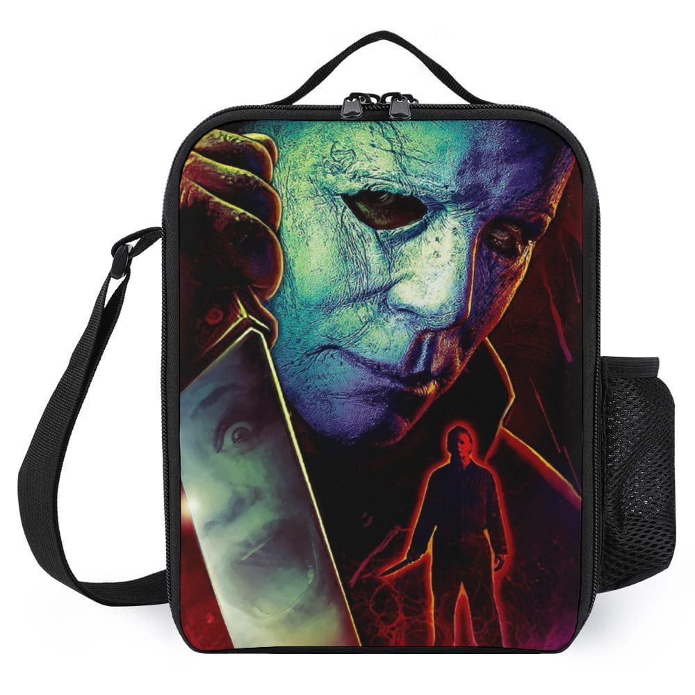 Michael Myers Halloween Lunch Bags Shoulder Bag Reusable Lunch-Box ...