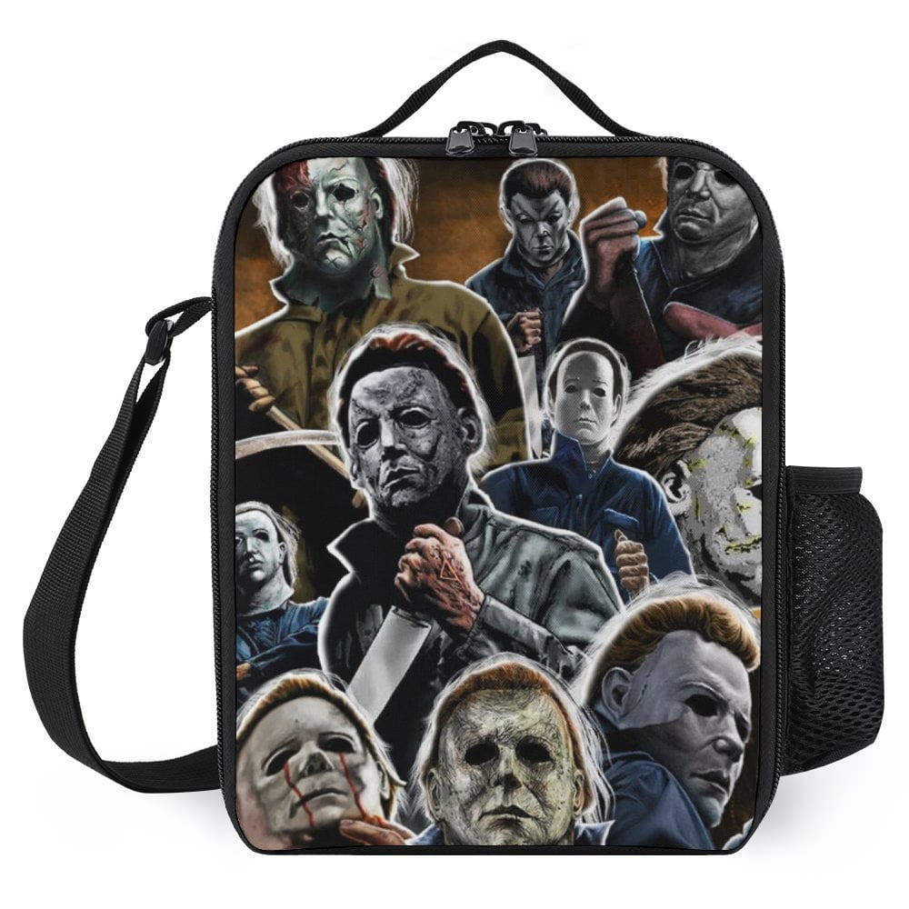 Michael Myers Halloween Lunch Bags Shoulder Bag Reusable Lunch-Box ...