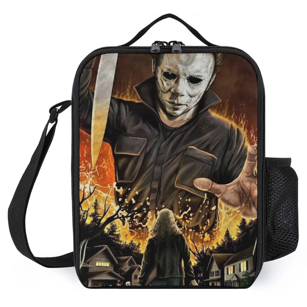 Michael Myers Halloween Lunch Bags Shoulder Bag Reusable Lunch-Box ...