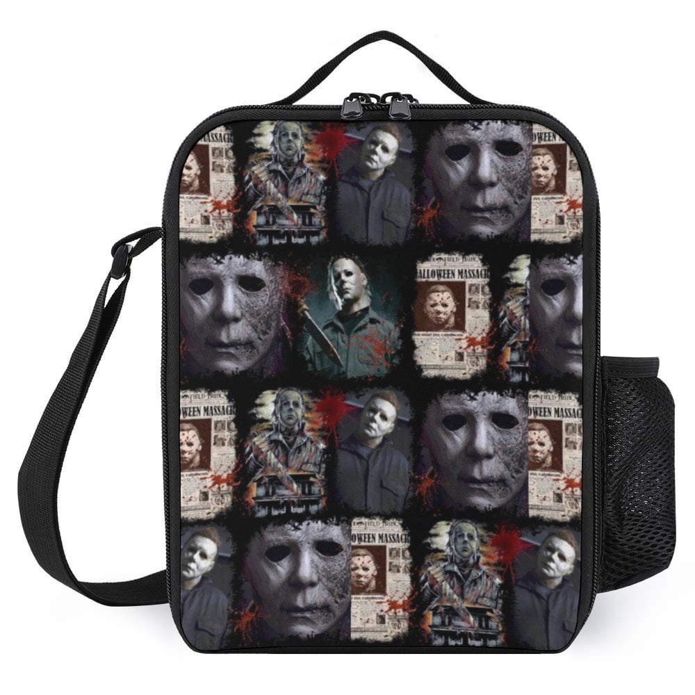 Michael Myers Halloween Lunch Bags Shoulder Bag Reusable Lunch-Box ...