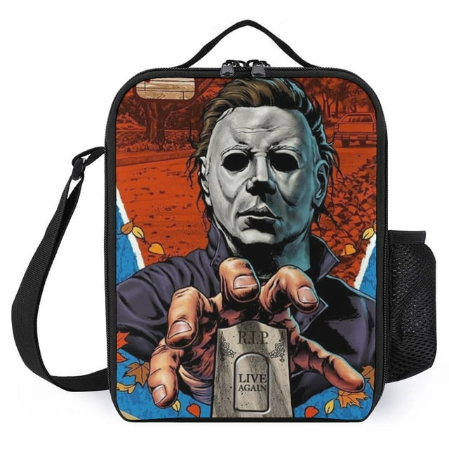 Michael Myers Halloween Lunch Bags Shoulder Bag Reusable Lunch-Box ...
