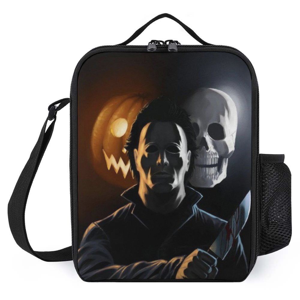 Michael Myers Halloween Lunch Bags Shoulder Bag Reusable Lunch-Box ...