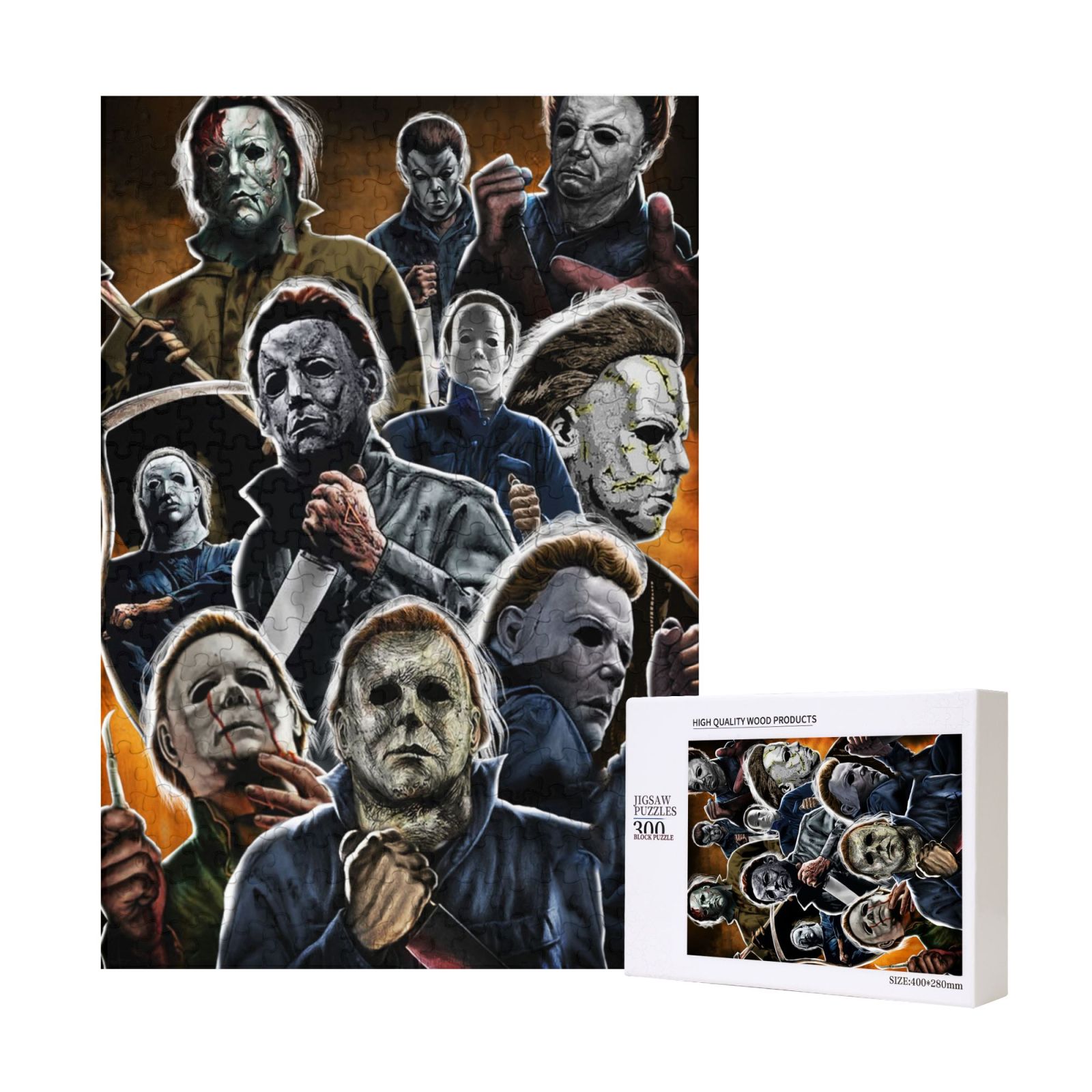 Michael Myers Halloween Movie Picture Puzzle Intellectual Decompressing ...