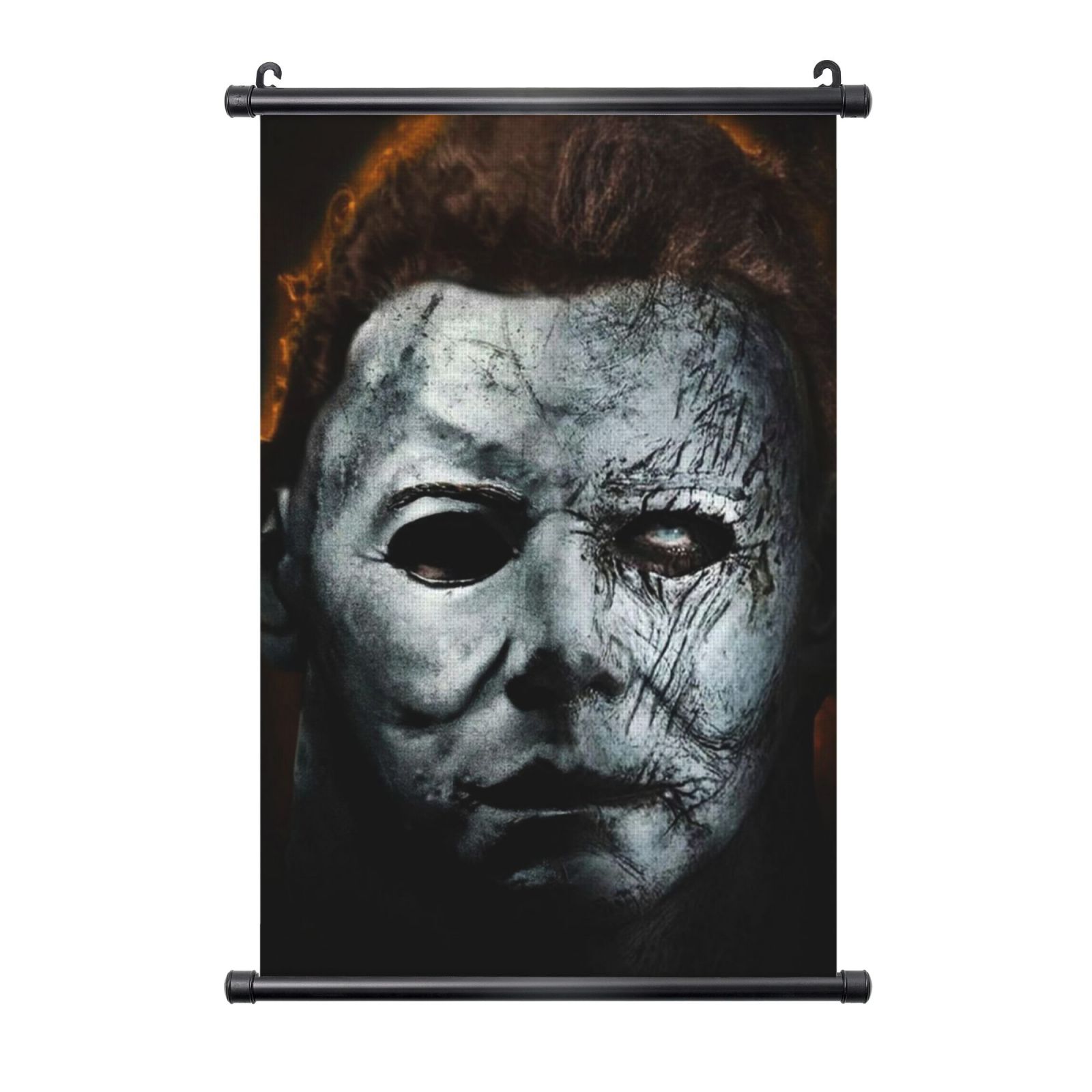 Michael Myers Halloween Poster Black Plastic Shaft Hanging Posters Wall ...