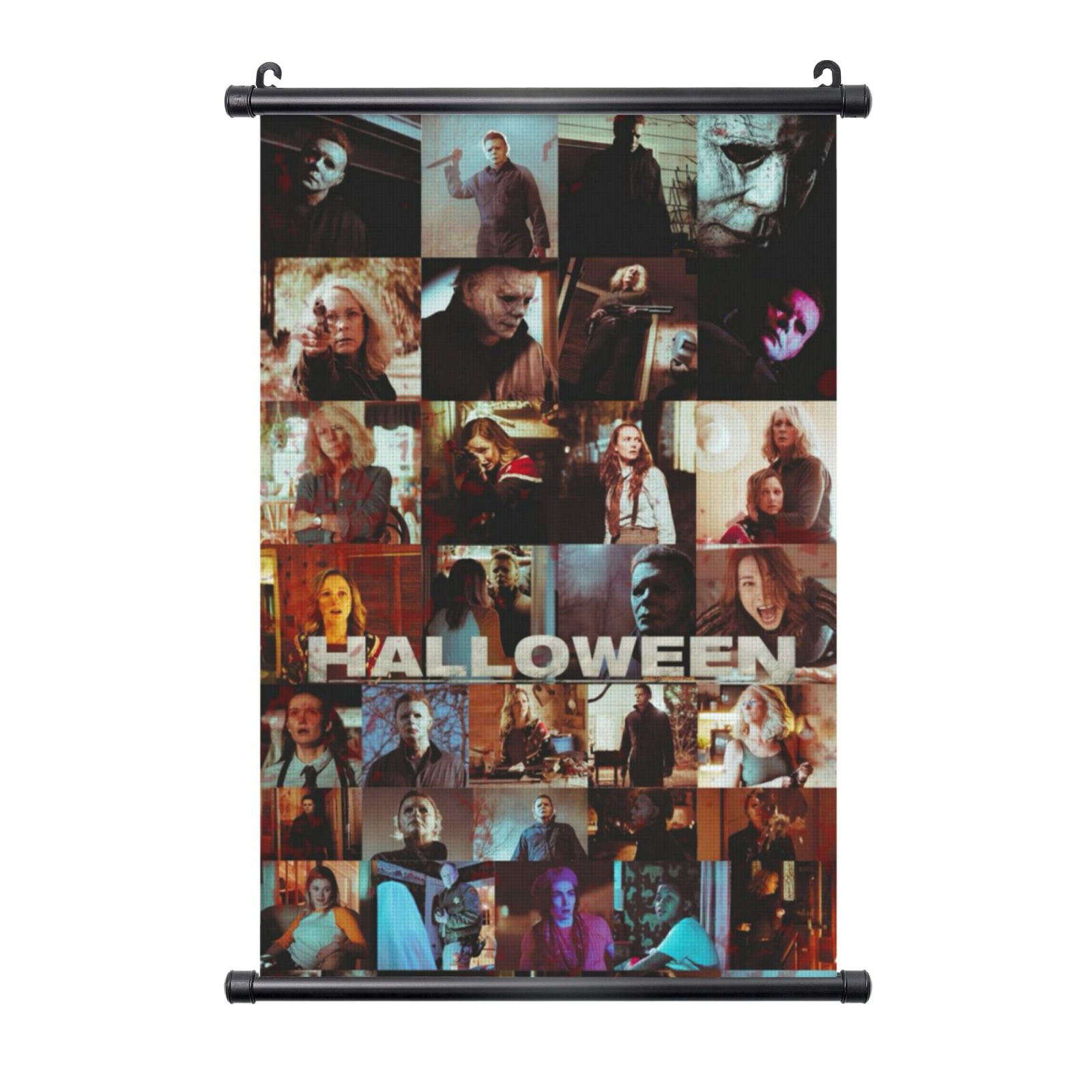 Michael Myers Halloween Poster Black Plastic Shaft Hanging Posters Wall ...