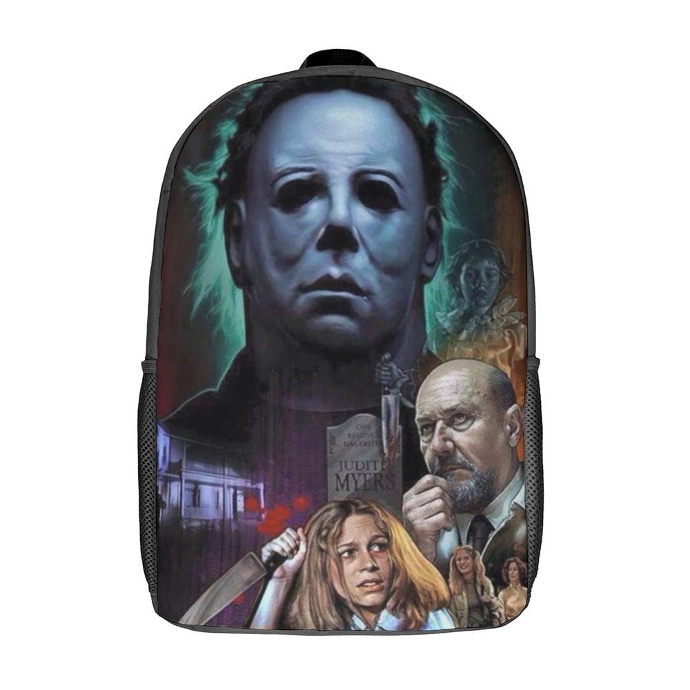 Michael Myers Halloween School Backpack Shoulder Bag 17 Inch Casual ...